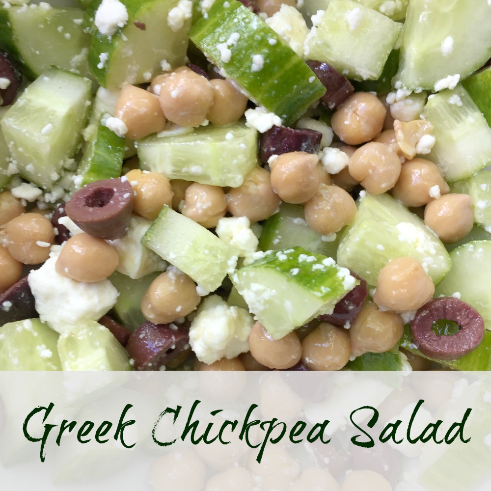 Greek Chickpea Salad - A Nation of Moms